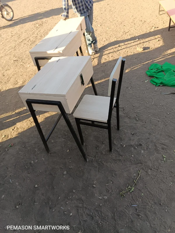 Laminated school locker and chair - Pemason Smart Works