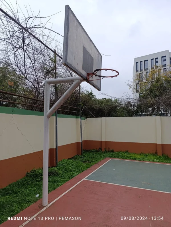 Basketball board, pole and hoop, - Pemason Smart Works